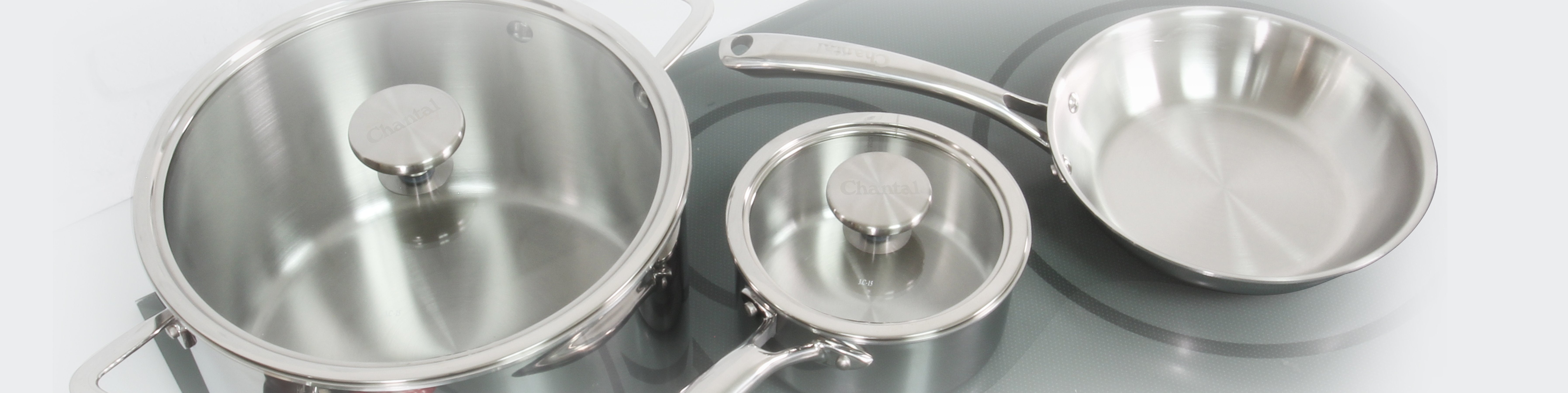 3.Clad Uncoated Cookware – Chantal